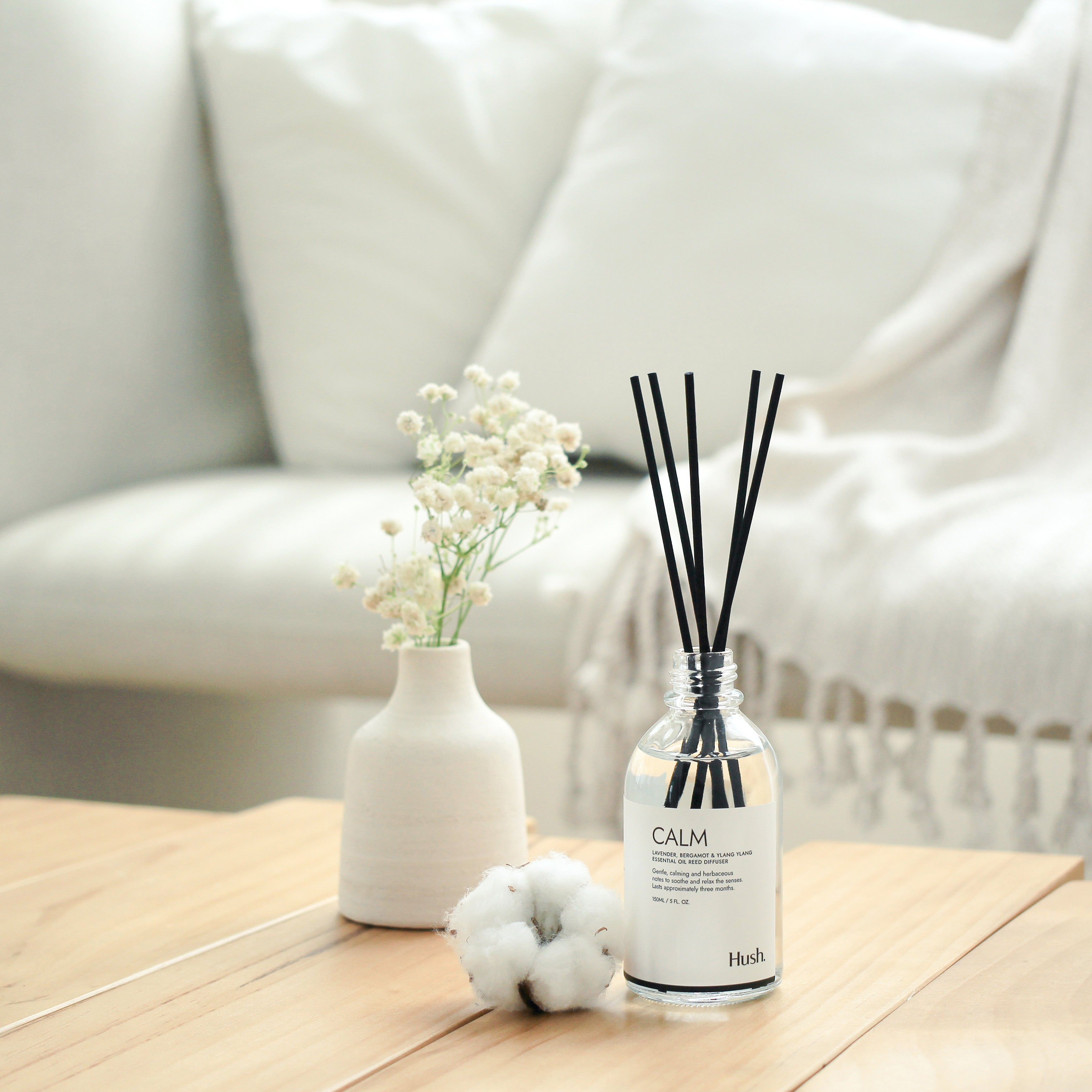 Calm Reed Diffuser – Hush Candle